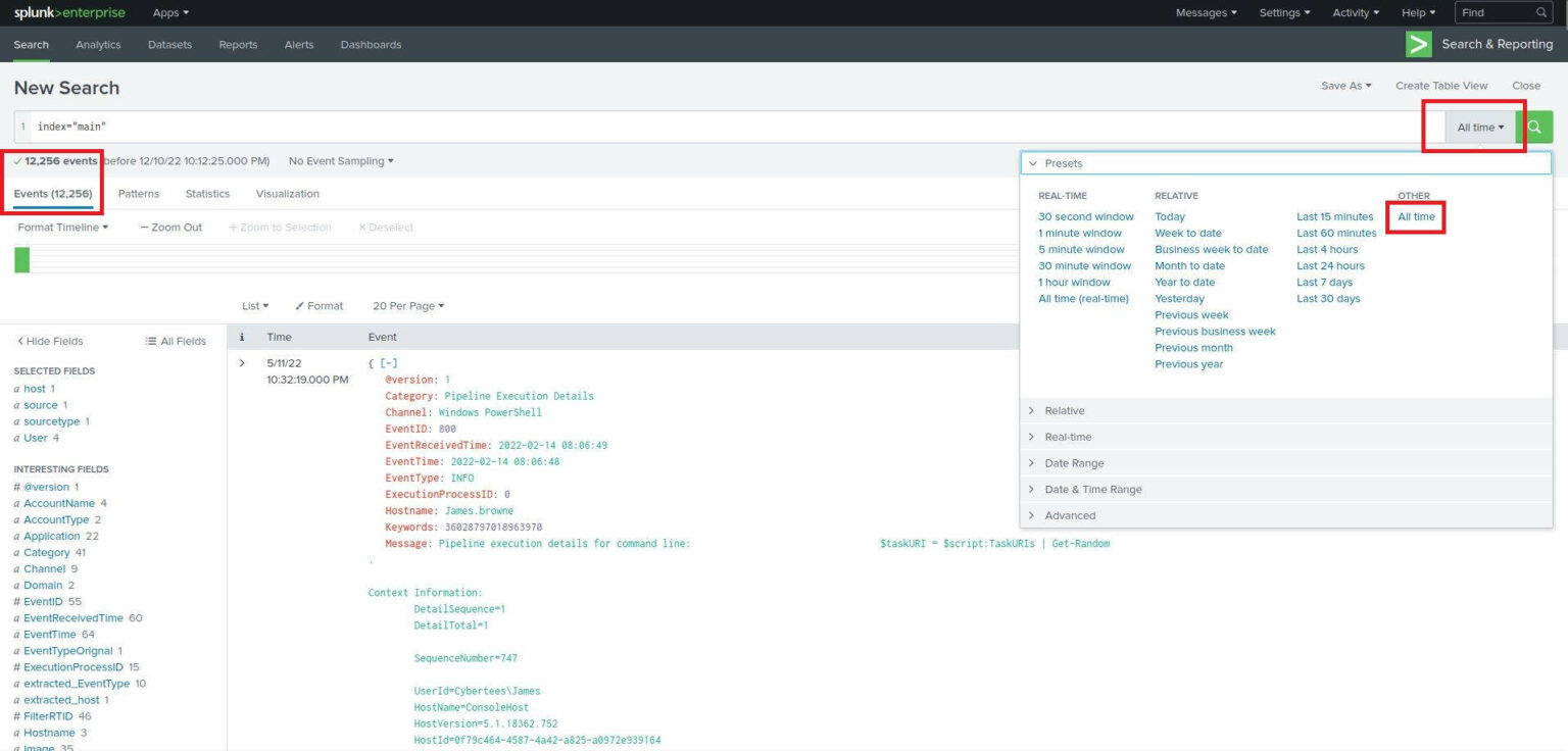 Investigating with Splunk: TryHackMe Walkthrough | MatthewEaton.net