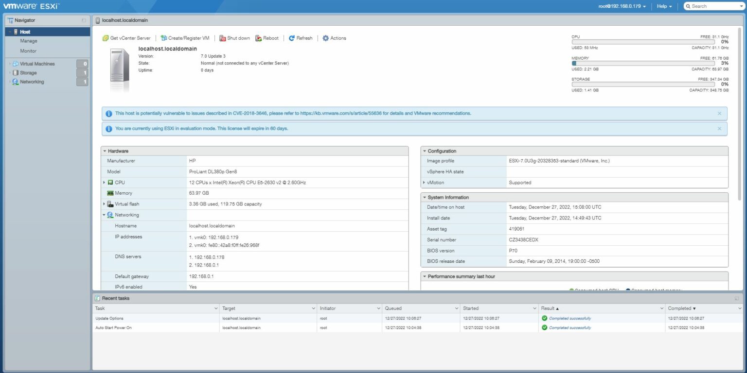 How to Install VMware ESXi Type 1 Hypervisor | MatthewEaton.net